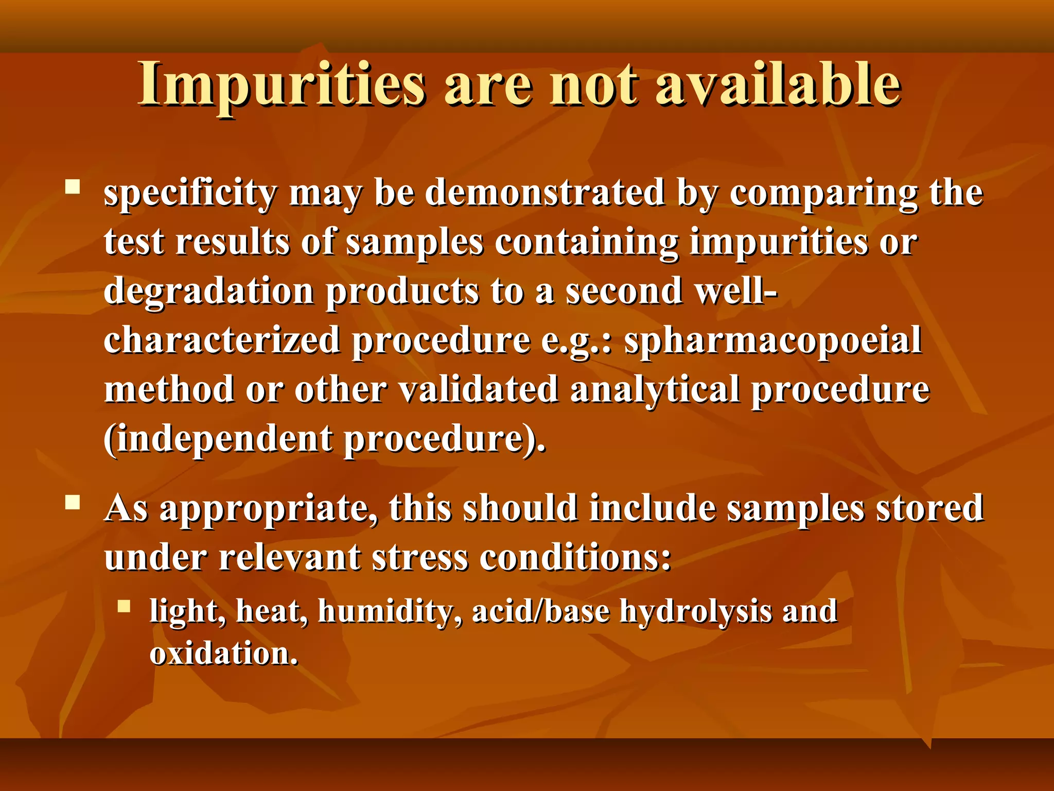 analytical method validation | PPT