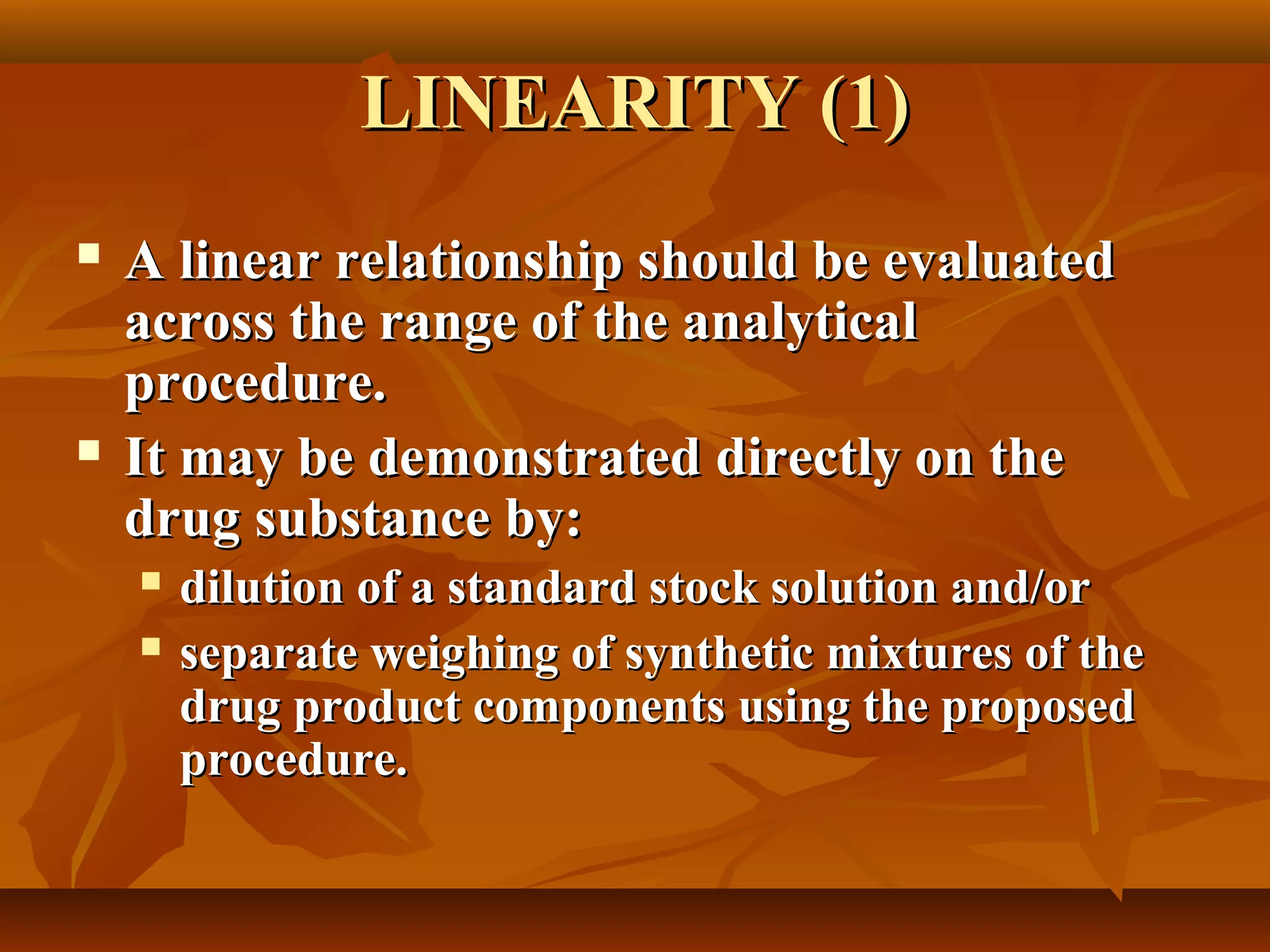 analytical method validation | PPT