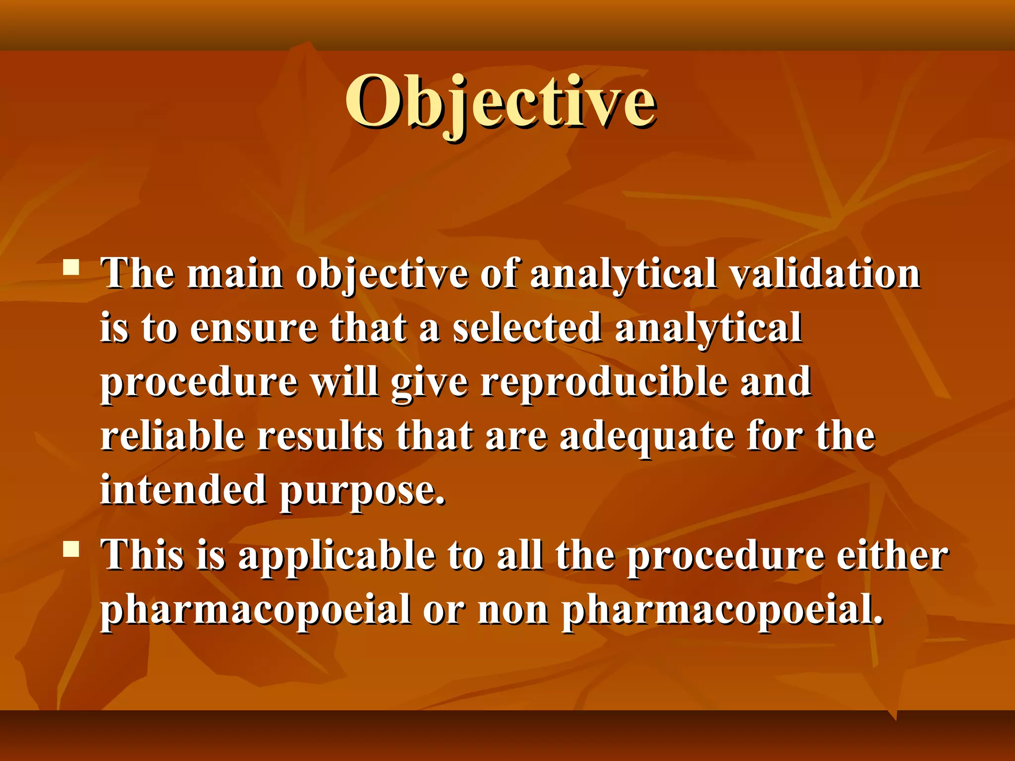 analytical method validation | PPT
