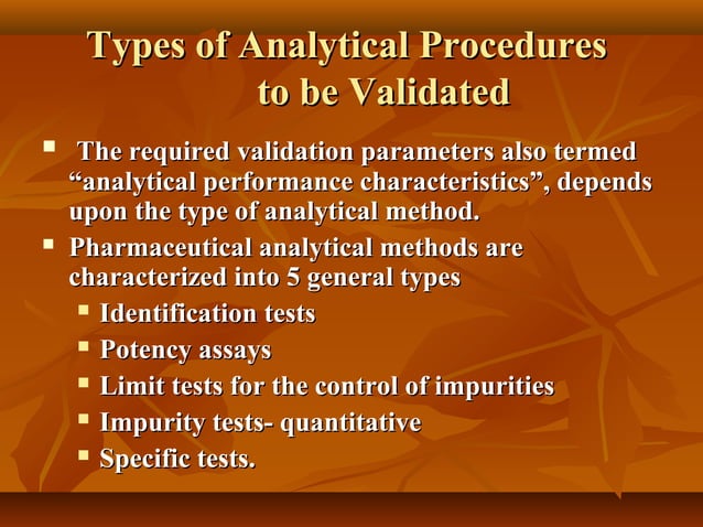 analytical method validation | PPT