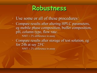 analytical method validation | PPT