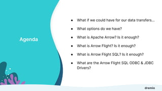 Data Engineer's Lunch #77: Apache Arrow Flight SQL: A Universal ...