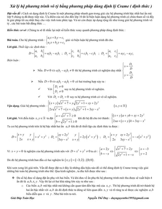 Chuyen de pt he pt nguyen the duy | PDF