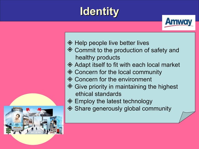 Amway Corporate Identity and Image | PPT