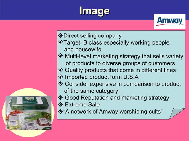 Amway Corporate Identity and Image | PPT