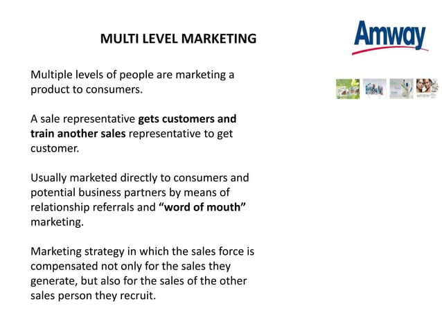 Amway presentation | PPTX | Sales | Business
