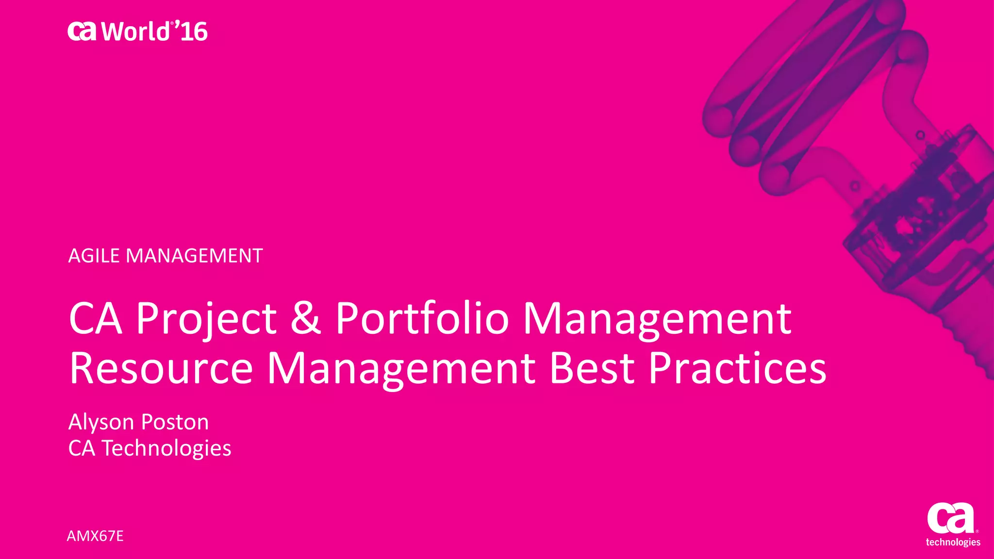 CA Project & Portfolio Management Resource Management Best Practices | PPT