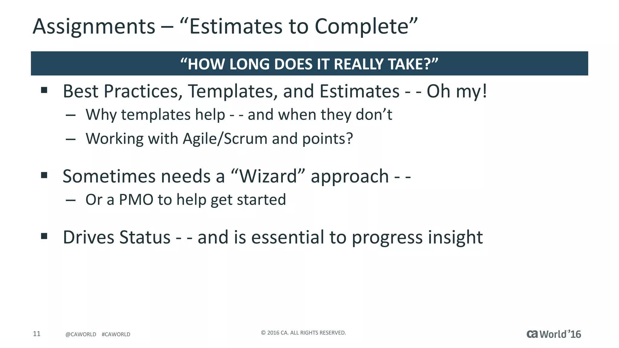 CA Project & Portfolio Management Resource Management Best Practices | PPT