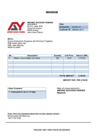 Amyanz invoice2 | PDF