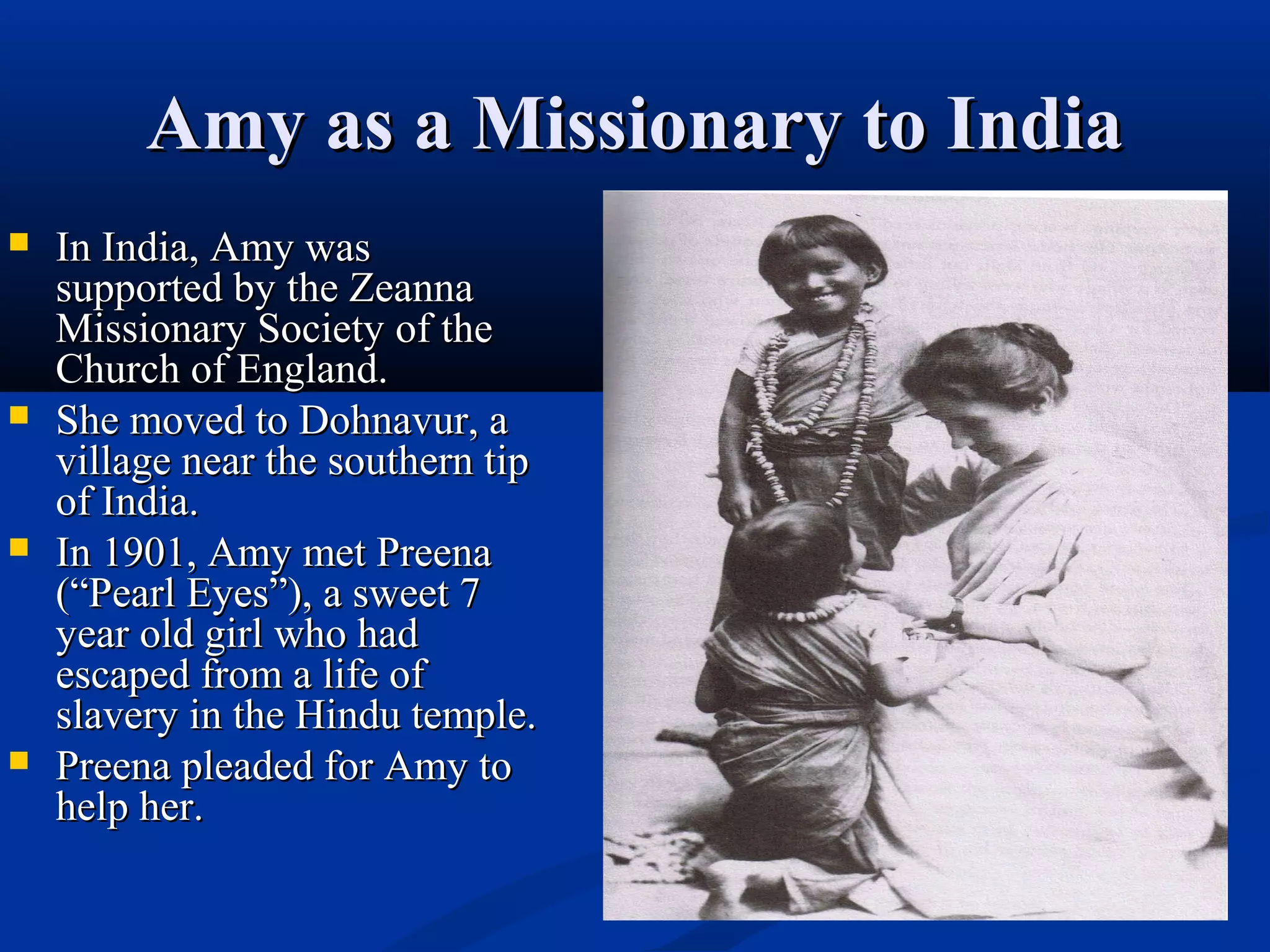 Amy Carmichael, Lady Christian missionary in Indian Christian ...