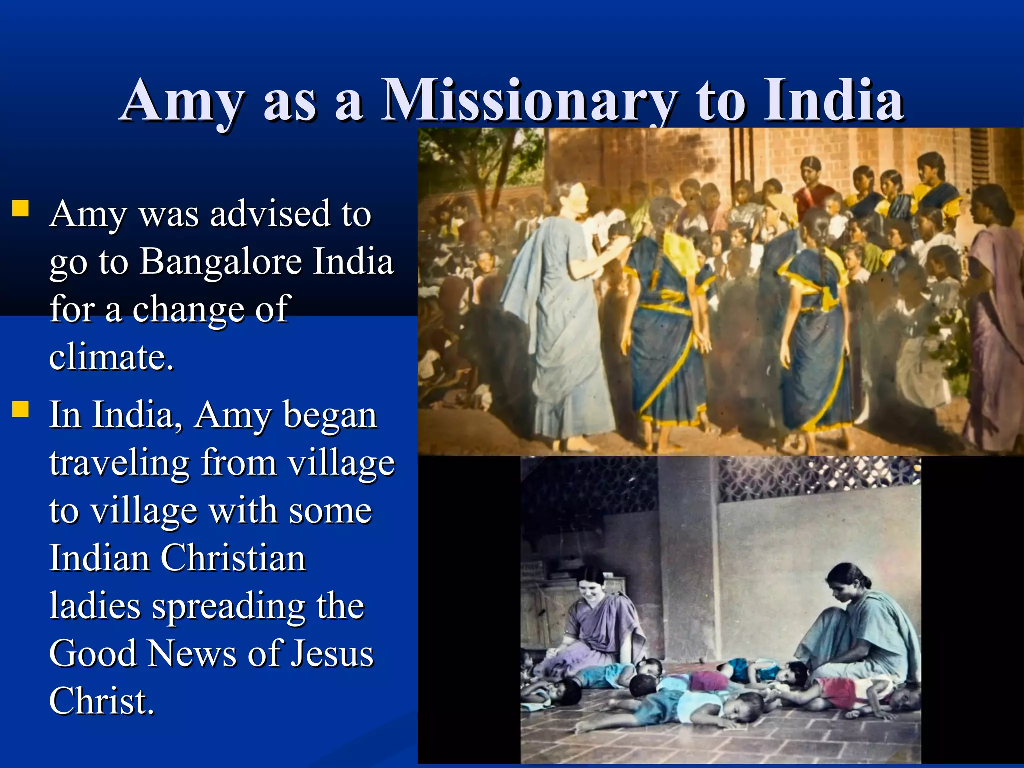 Amy Carmichael, Lady Christian missionary in Indian Christian ...