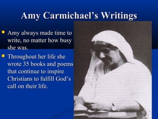 Amy Carmichael, Lady Christian missionary in Indian Christian ...