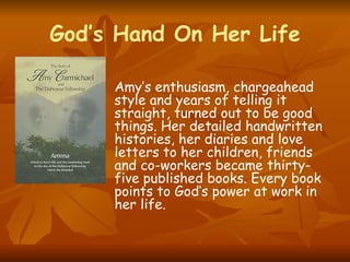 Amy carmichael power point | PPT
