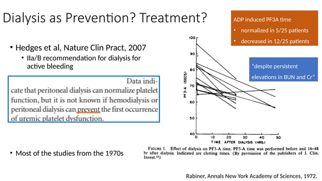 Uremic Platelet Dysfunction and the Kidney Biopsy | PPTX