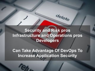 Amy DeMartine - 7 Habits of Rugged DevOps | PPT