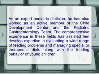 Amy Desel - Highly Skilled Pediatric Dietician | PPT