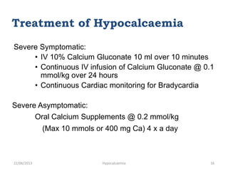 Hypocalcaemia | PPTX