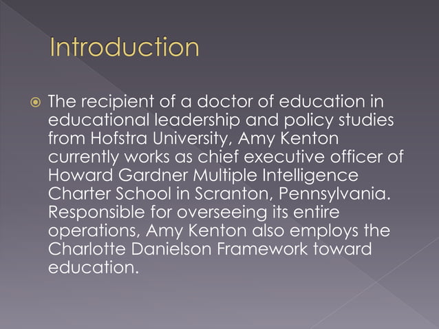 Amy Kenton - The Charlotte Danielson Framework | PPT