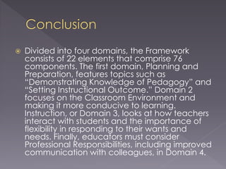 Amy Kenton - The Charlotte Danielson Framework | PPTX | Professional ...