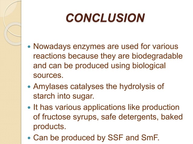 Amylase ppt | PPTX | Chemistry | Science