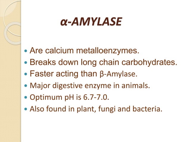 Amylase ppt | PPTX | Chemistry | Science