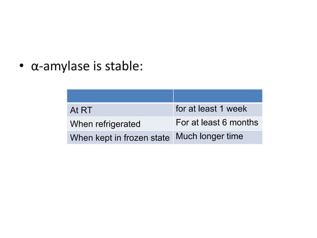 Amylase | PPTX | Endocrine and Metabolic Diseases | Diseases and Conditions
