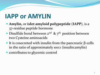 Amylin aggregation in type2 diabetes | PPTX