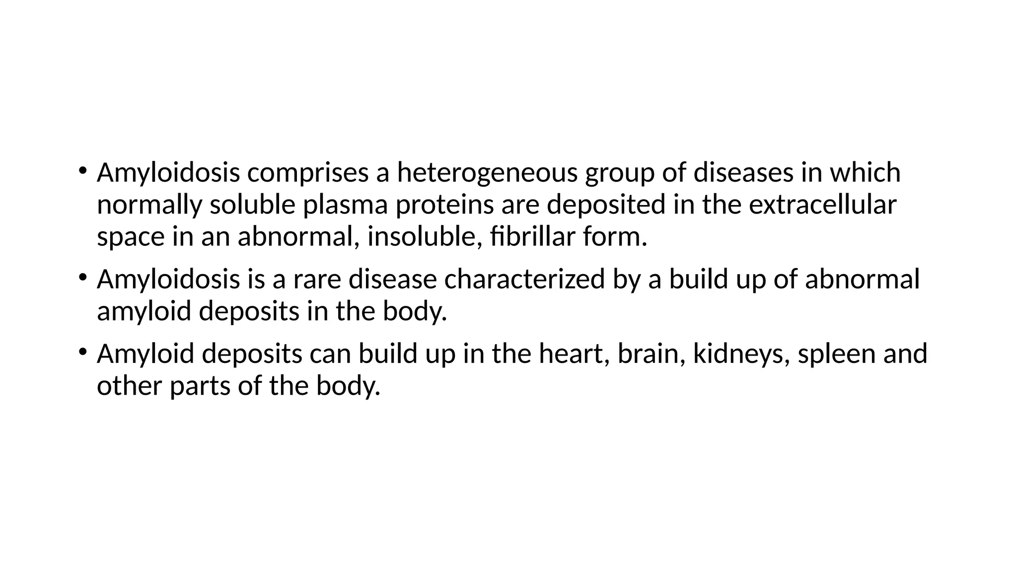 Amylodosis. from iuiu Kampala campus pathology | PPTX