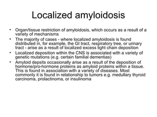 A my loidosis | PPT | Blood Disorders | Diseases and Conditions