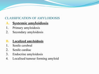 Amyloidosis | PPTX | Blood Disorders | Diseases and Conditions