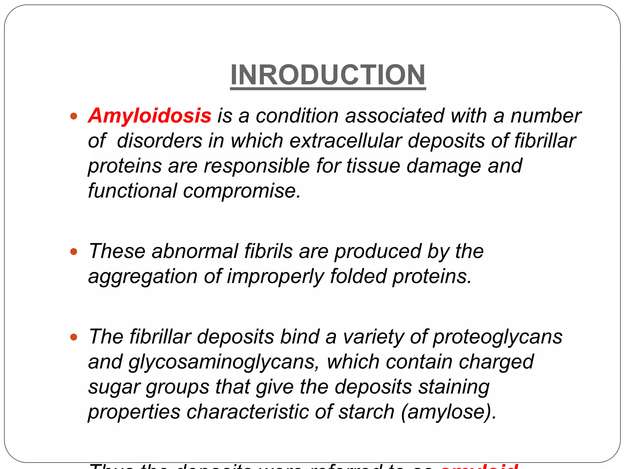 Amyloidosis | PPTX