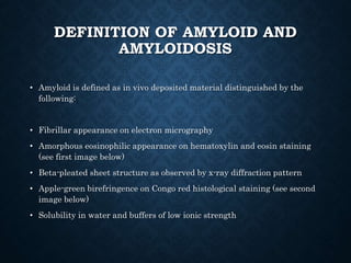 Amyloidosis BY DR.MULLAPUDI RAMAKRISHNA | PPT