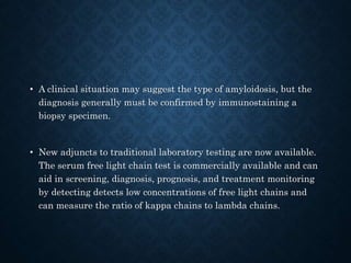 Amyloidosis BY DR.MULLAPUDI RAMAKRISHNA | PPTX