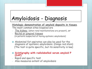 AMYLOIDOSIS | PPTX