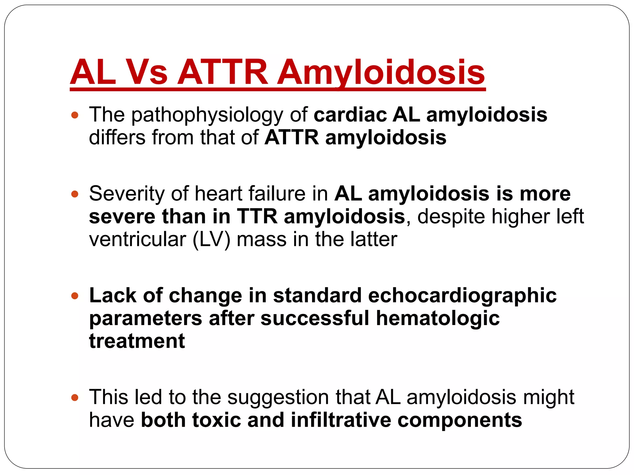 Cardiac Amyloidosis - Dr. Akif | PPTX