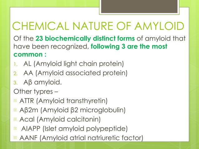AMYLOIDOSIS pathology pptx ssr medical college | PPT
