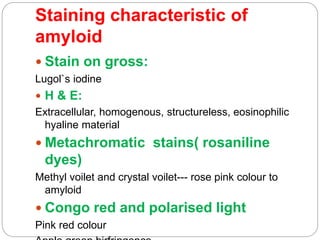 Amyloidosis and pathological calcification | PPTX