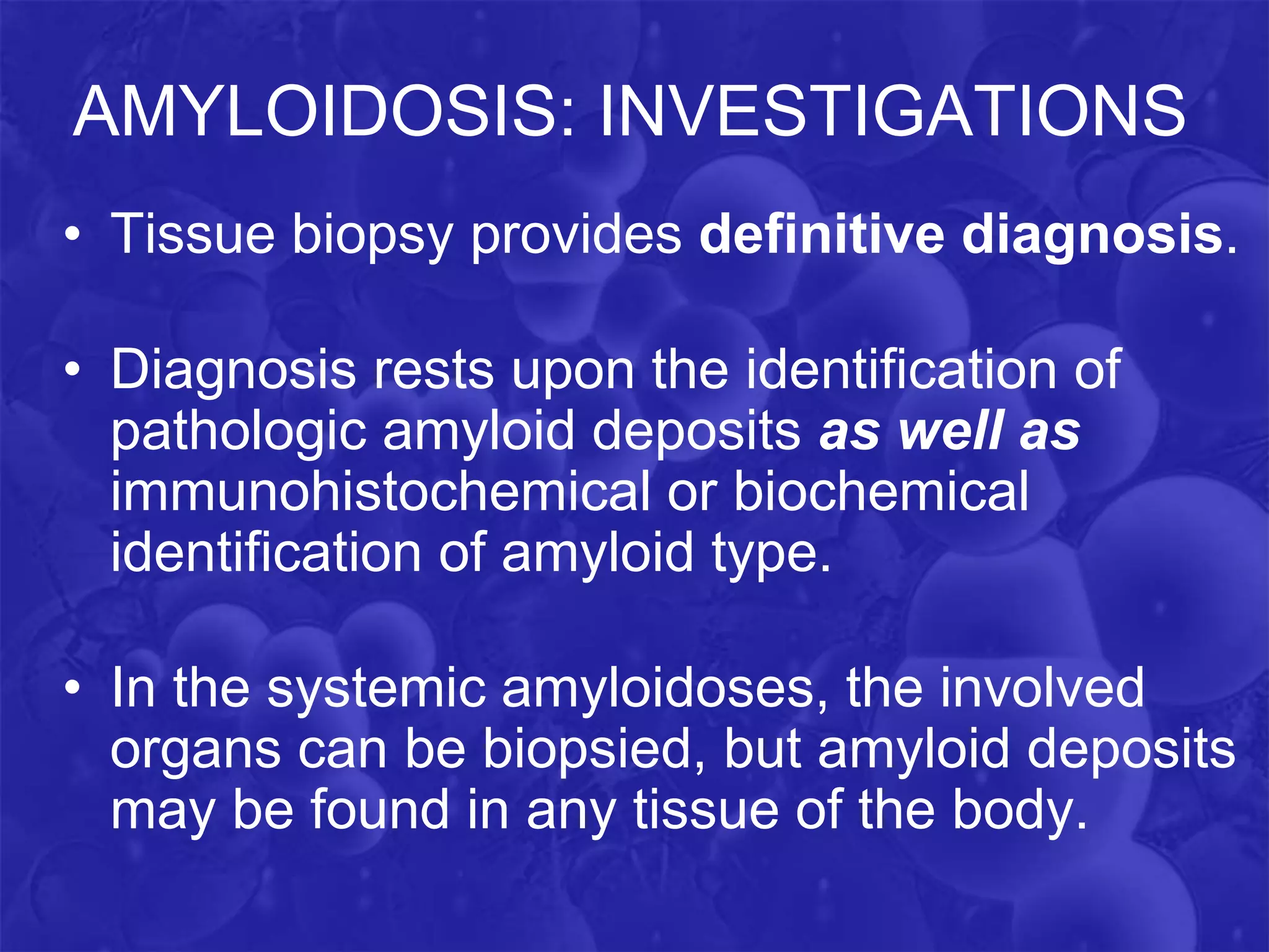 Amyloidosis | PPTX