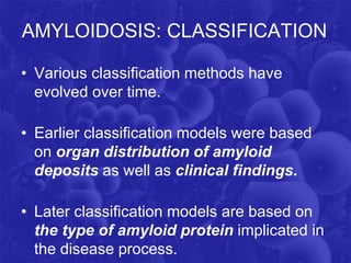 Amyloidosis | PPTX