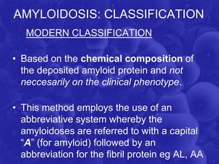 Amyloidosis | PPTX