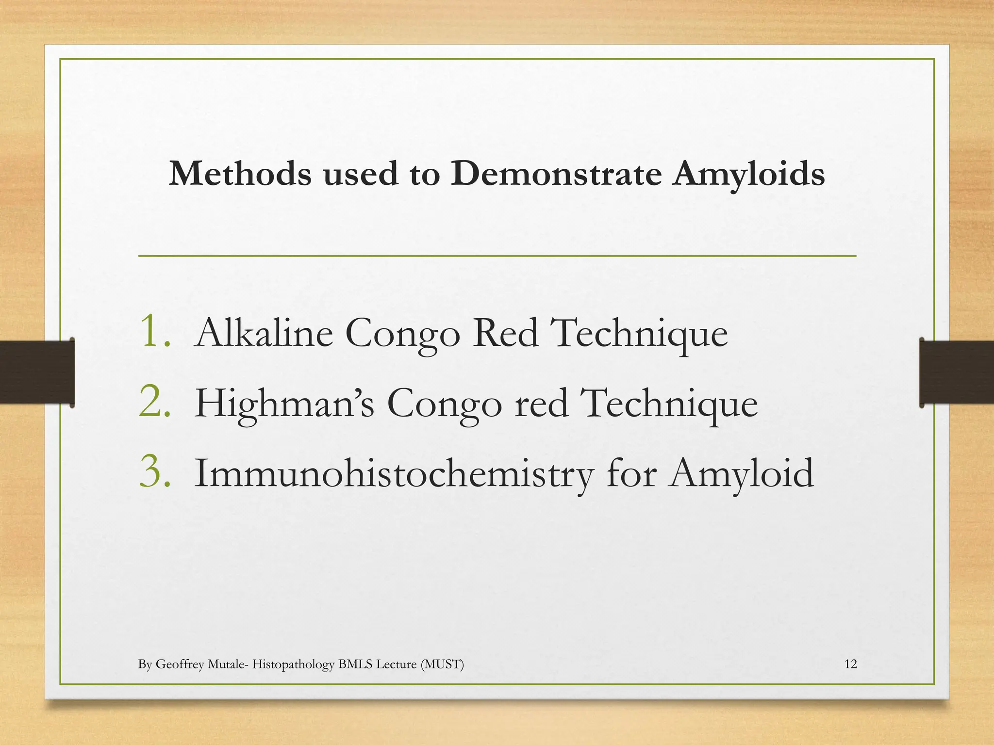Amyloids/Amyloidosis: Lecture presentation for Medical students | PPTX