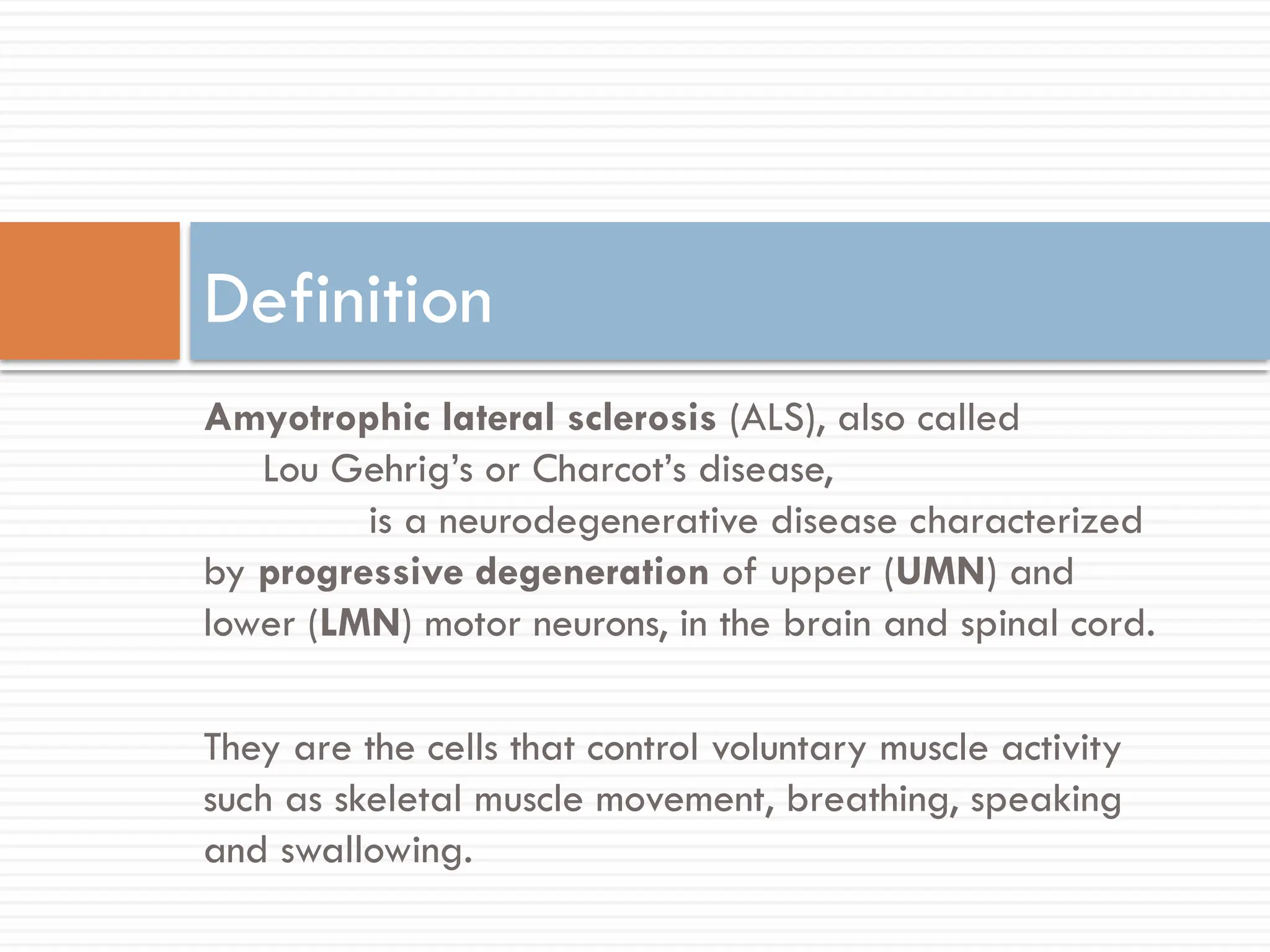 Amylotrophic lateral sclerosis.pptx..... | PPTX