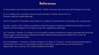 Amyotrophic Lateral Sclerosis based on "The Theory of Everything" | PPTX