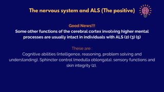 Amyotrophic Lateral Sclerosis based on "The Theory of Everything" | PPTX