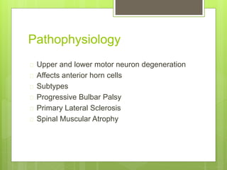 Amyotrophic Lateral Sclerosis | PPTX