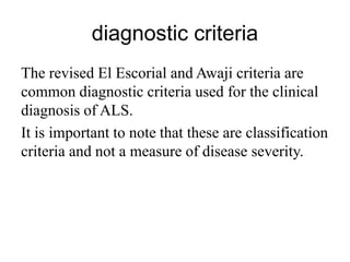 Amyotrophic Lateral Sclerosis | PPTX