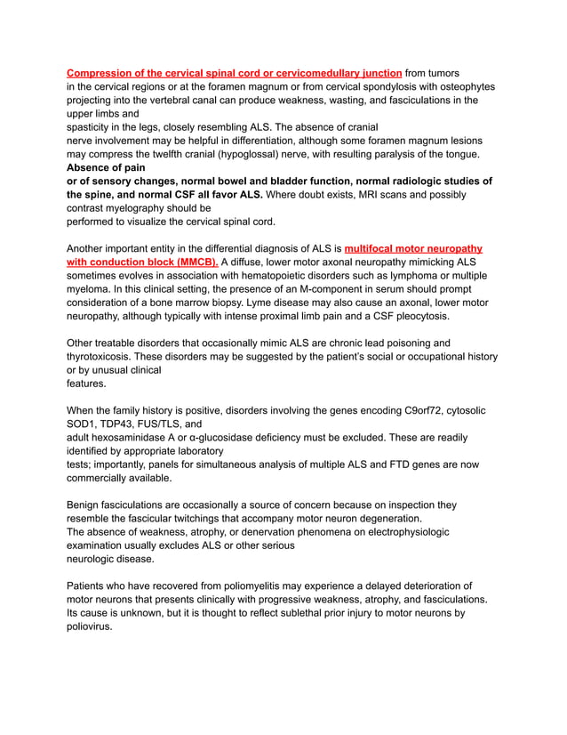 Amyotrophic Lateral Sclerosis ( Important Points ).pdf | Physical ...