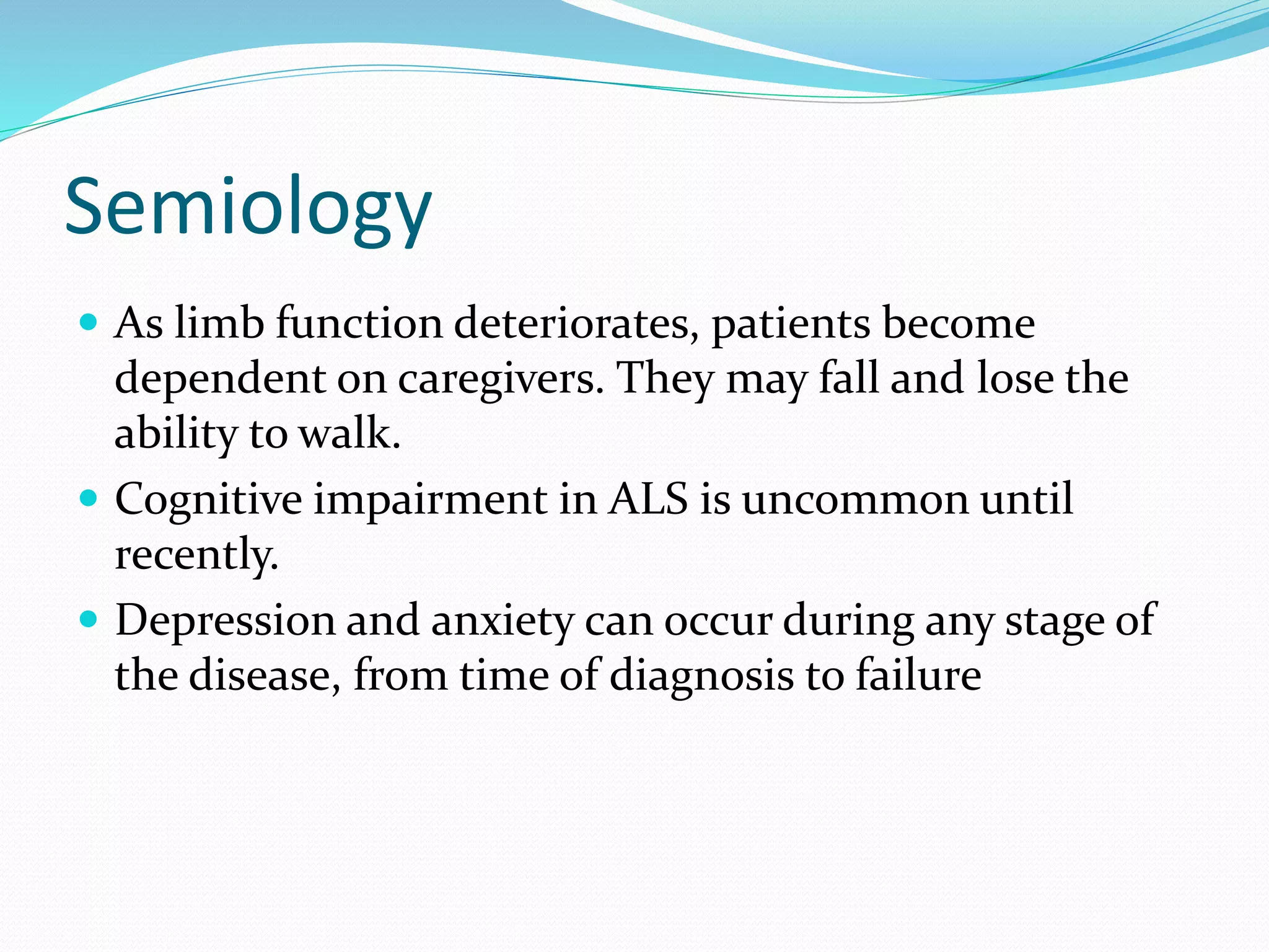 Amyotrophic lateral sclerosis (als) | PPTX