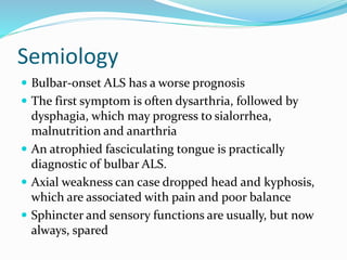 Amyotrophic lateral sclerosis (als) | PPTX