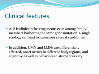 Amyotrophic lateral sclerosis (als) | PPTX